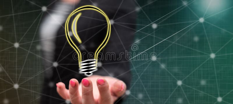 Concept of bright idea stock photo. Image of bright - 144273546