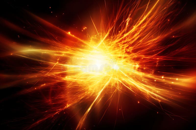 Bright Solar Flare Design Background. Generative AI Stock Illustration ...