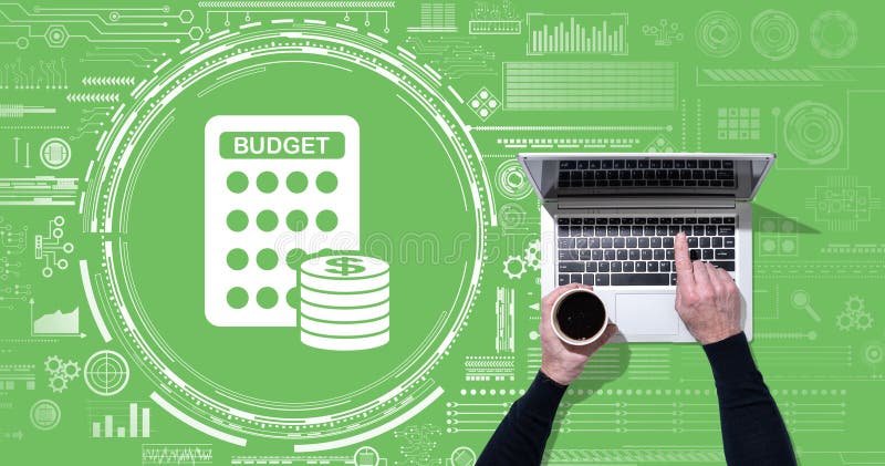 Concept of budget stock illustration. Illustration of money - 357629609