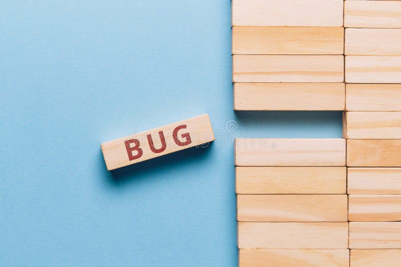 The Concept of a Bug in the Code of the Program and the Website Stock ...