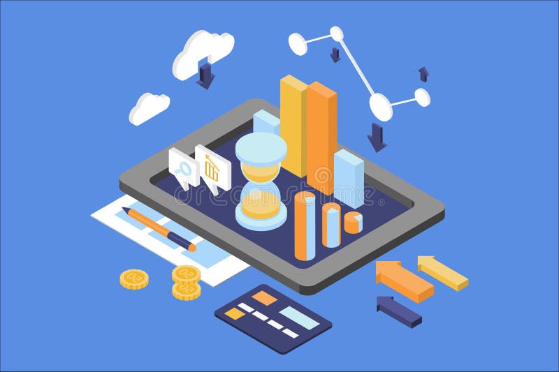 Finance Concept Blue Project Management Stock Illustrations – 5,395 ...