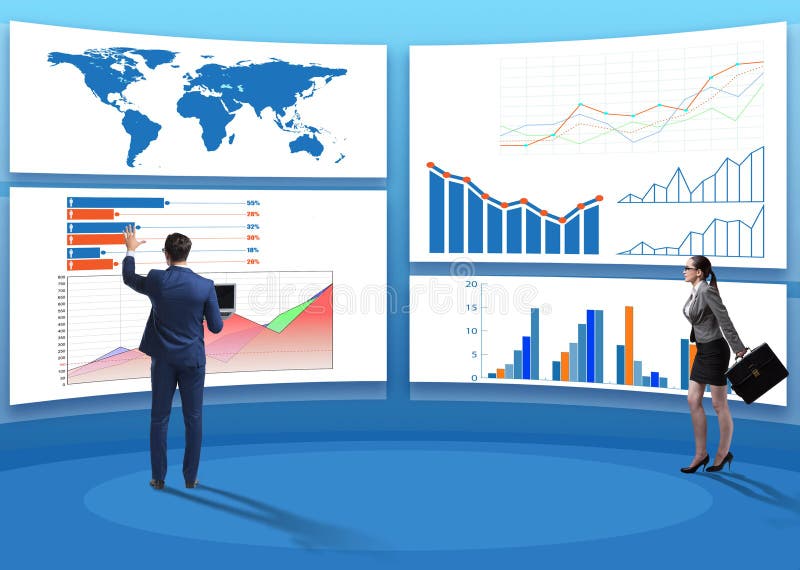 Concept of Business Charts and Finance Visualisation Stock Image ...