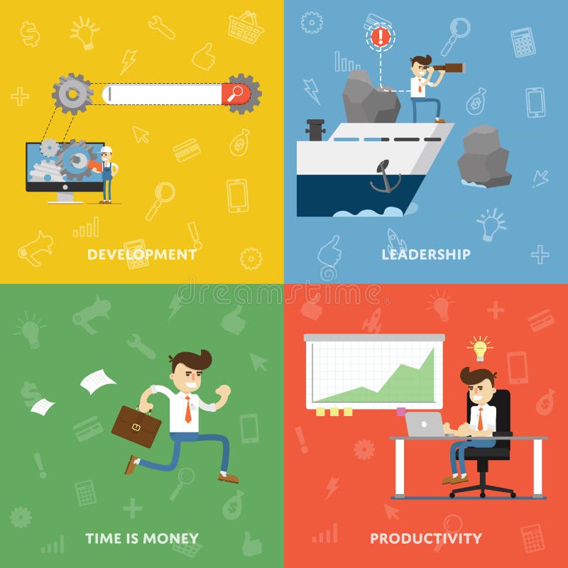 Concept of Business Development Vector Banners Stock Vector ...