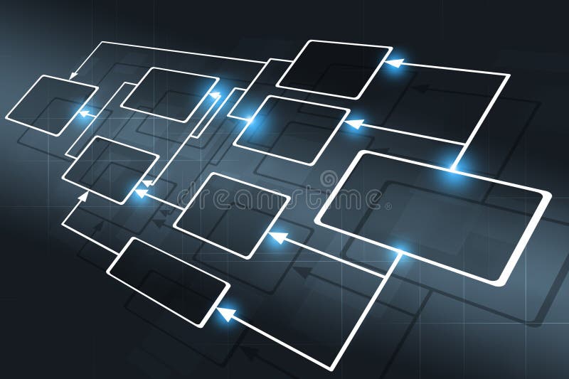Business Flow Chart Background Stock Photo - Image of chart, process ...