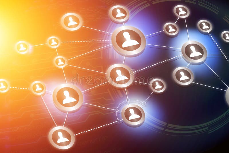 International network stock vector. Illustration of bubble - 25386817