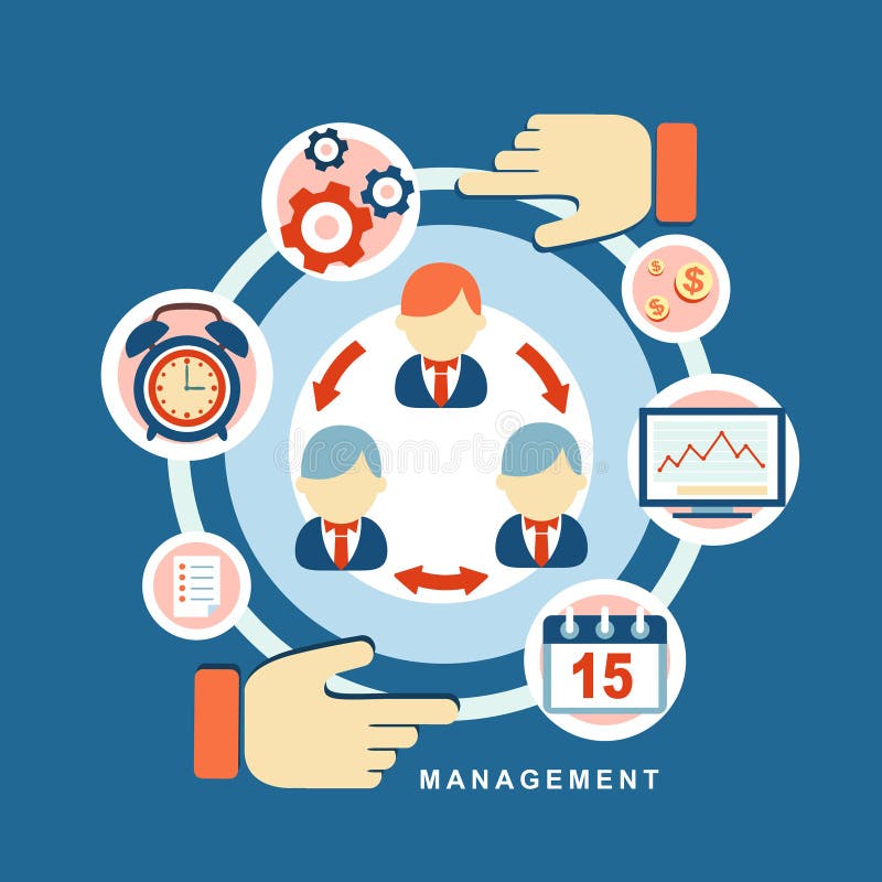 Management concept stock vector. Illustration of line - 55442691