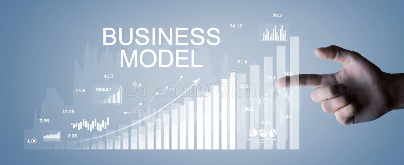 Concept of Business Model with a Graph. Business Stock Image - Image of ...