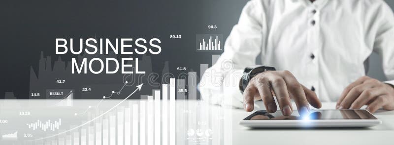 Concept of Business Model with a Graph. Business Stock Image - Image of ...