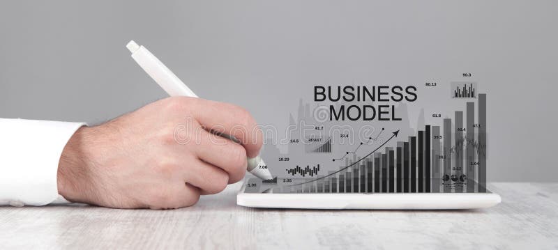 Concept of Business Model with a Graph. Business Stock Photo - Image of ...