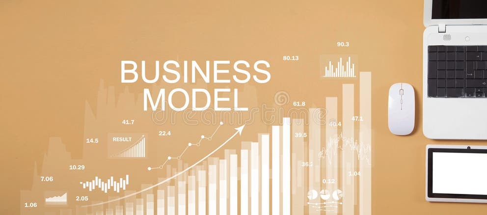 Concept of Business Model with a Graph. Business Stock Image - Image of ...