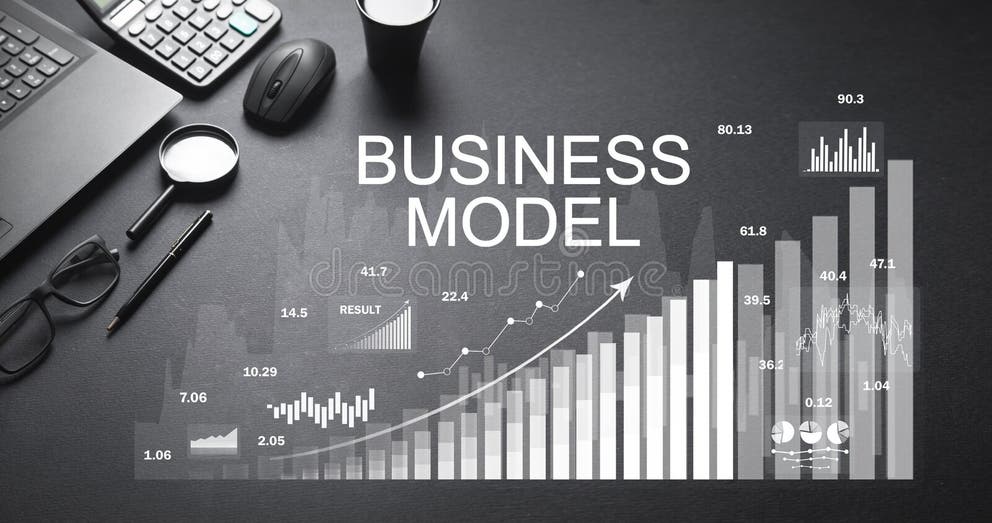 Concept of Business Model with a Graph. Business Stock Photo - Image of ...