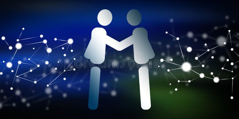 Concept of Business Partner Stock Illustration - Illustration of team ...