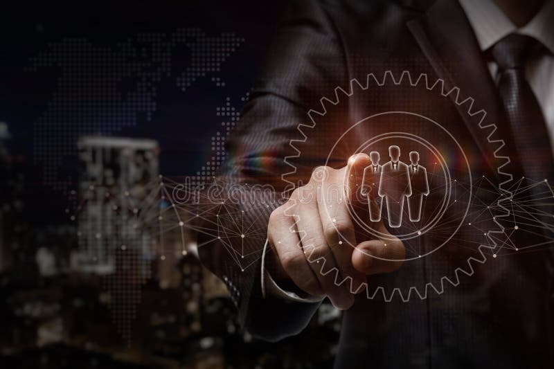 The Concept of Business Process and Team Management Stock Image - Image ...