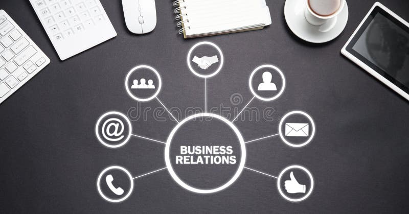 Concept of Business Relations with a Business Objects Stock Photo ...