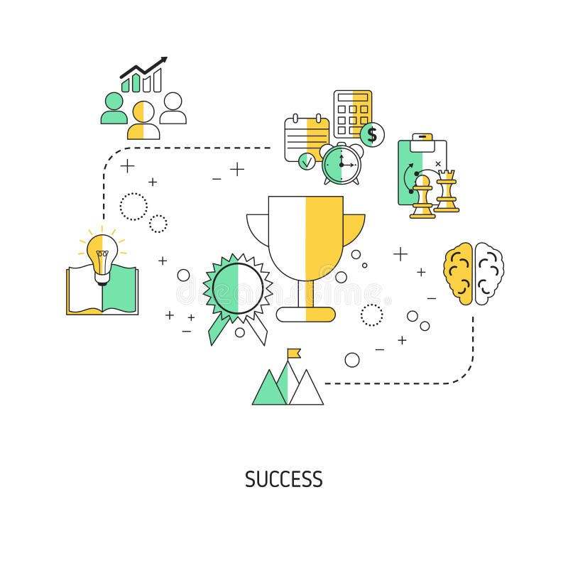 Concept of Business Success Stock Vector - Illustration of concept ...