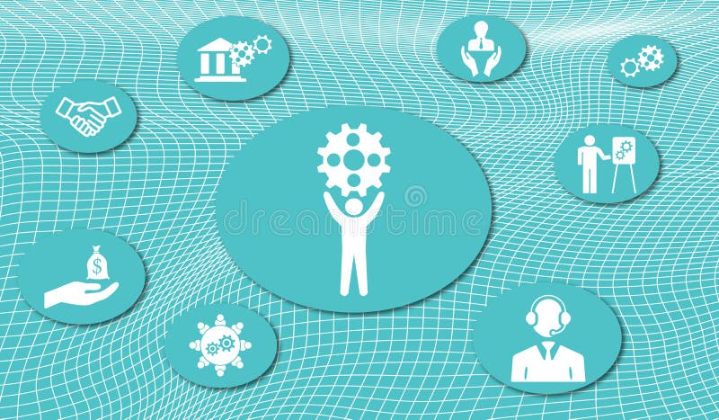 Concept of Business Support Stock Illustration - Illustration of ...