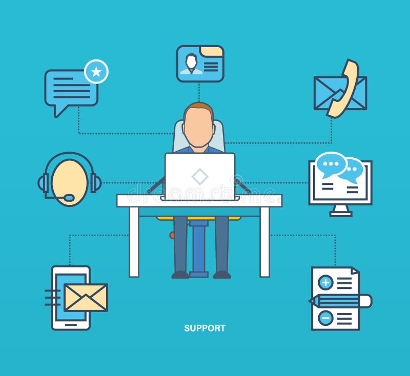 Concept - Business and Technology, Support Communications, Testimonials ...