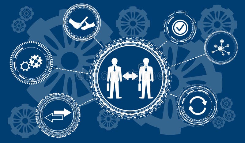 Concept of Business Transition Stock Illustration - Illustration of ...