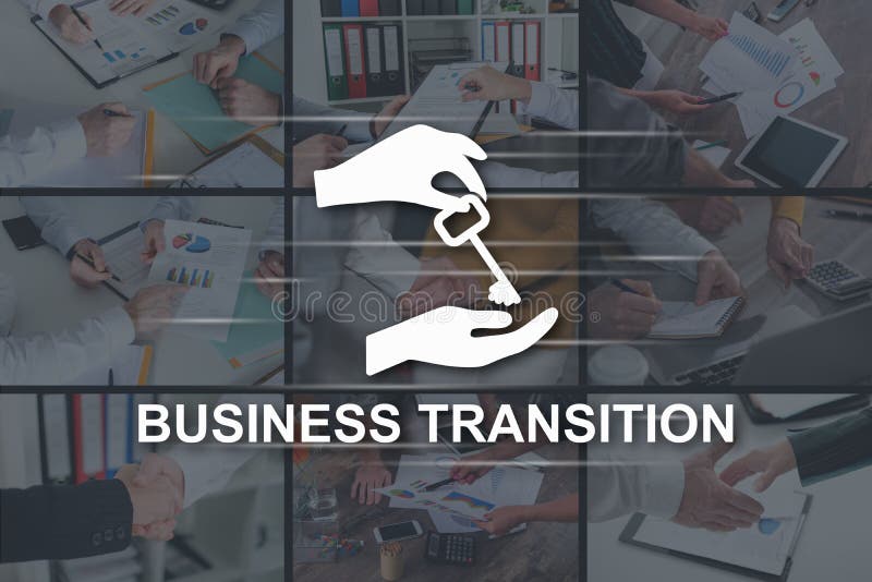 Business Transition Concept on a Computer Stock Photo - Image of ...