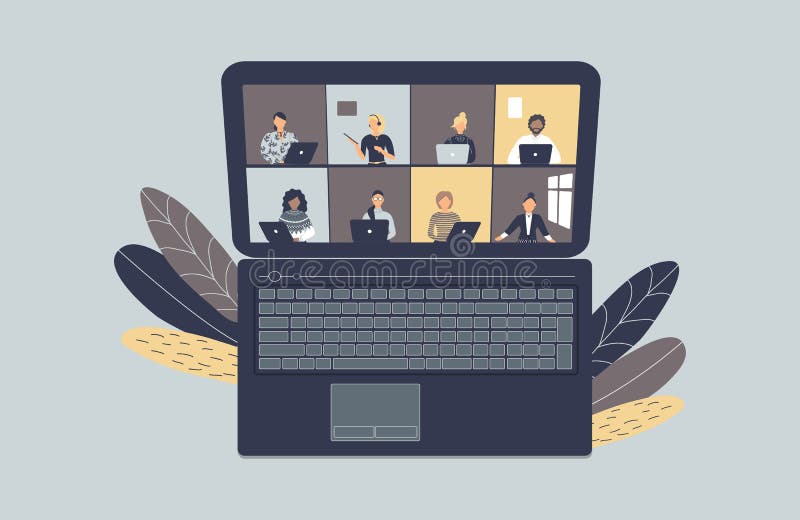 Zoom Business Training Diversity Stock Illustrations – 9 Zoom Business ...