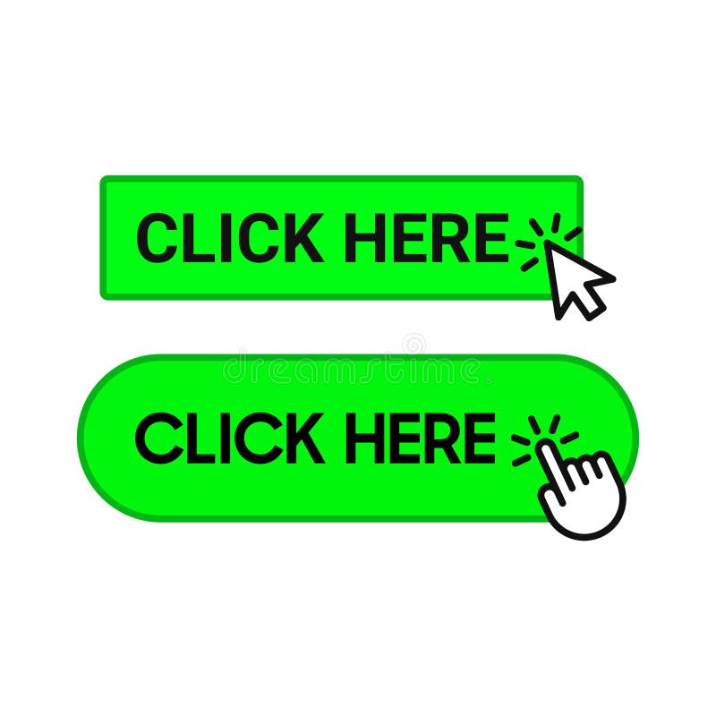 Click Here Pointer Mouse Cursor Computer Stock Vector - Illustration of ...