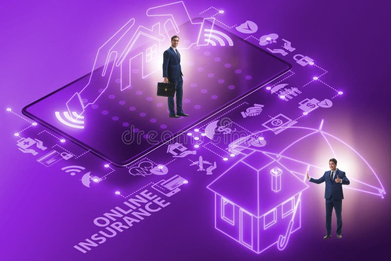 Concept of Buying Insurance Online Over Internet Stock Image - Image of ...