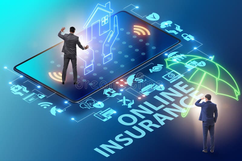 Concept of Buying Insurance Online Over Internet Stock Image - Image of ...