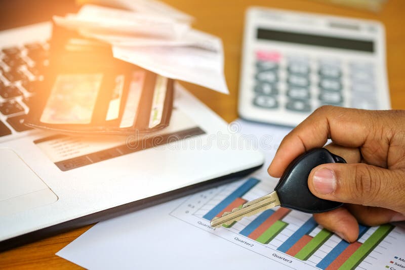 Concept,Calculate Income and Expenses for the Car. Stock Image - Image ...