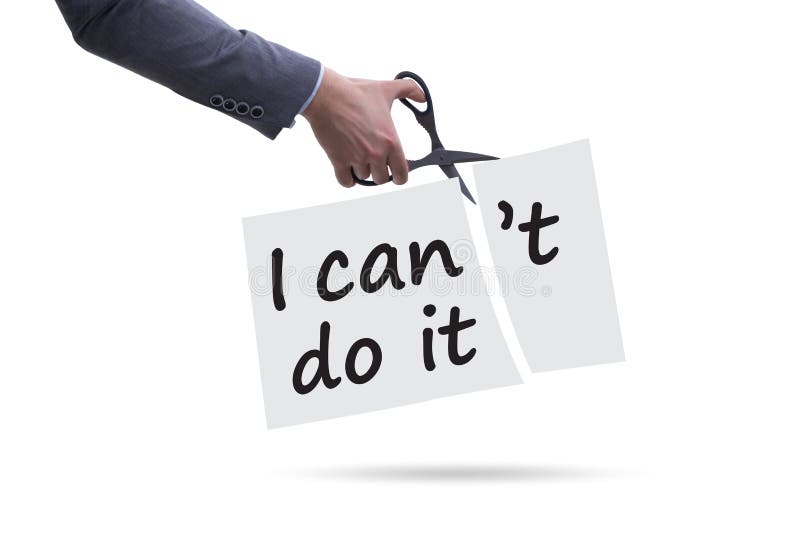 Concept of can and cant stock photo. Image of determination - 228676820