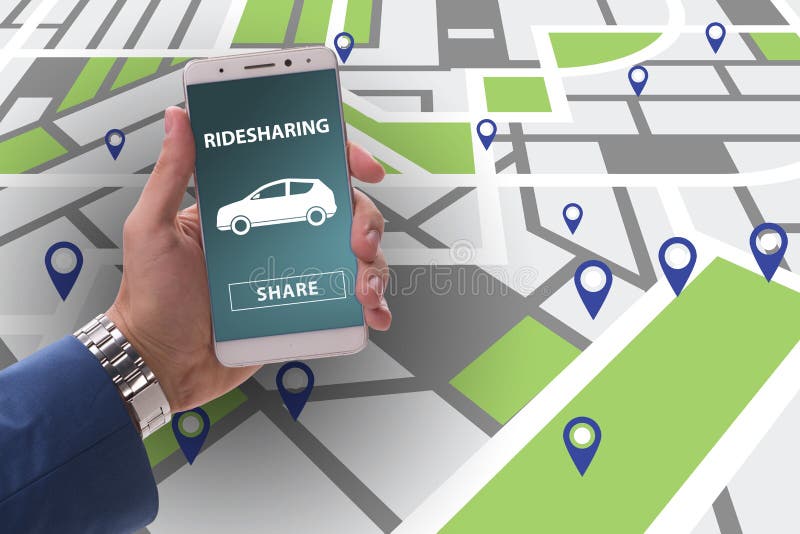 The Concept of Car Ordering Online Stock Photo - Image of phone, order ...