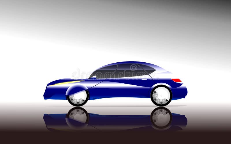 Concept car side view stock illustration. Illustration of design - 23177983