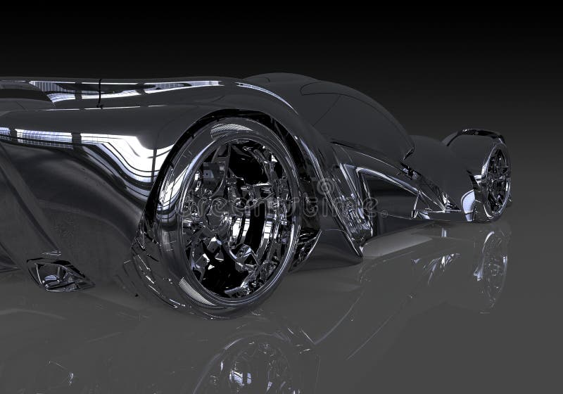 Concept Car stock illustration. Illustration of render - 53008637