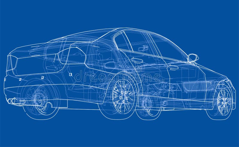 Concept car. Vector stock vector. Illustration of abstract - 114604375