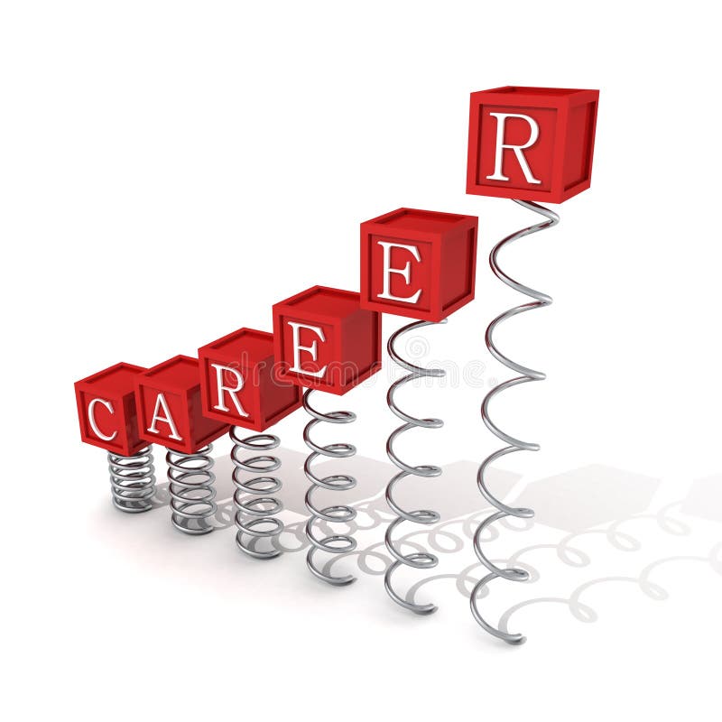 Concept Career Red Bar Ladder Blocks Stock Illustrations – 5 Concept ...
