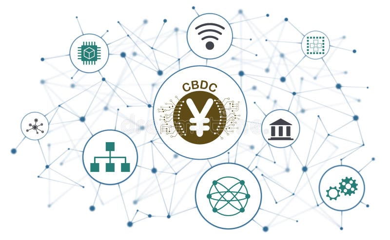 Concept of cbdc stock illustration. Illustration of euro - 240436741