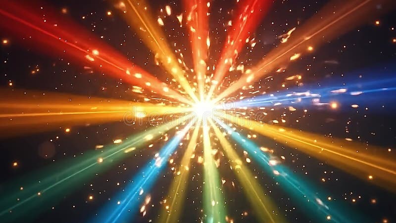 The Concept of Celebration is Captured in Starburst Rays, Generative AI ...