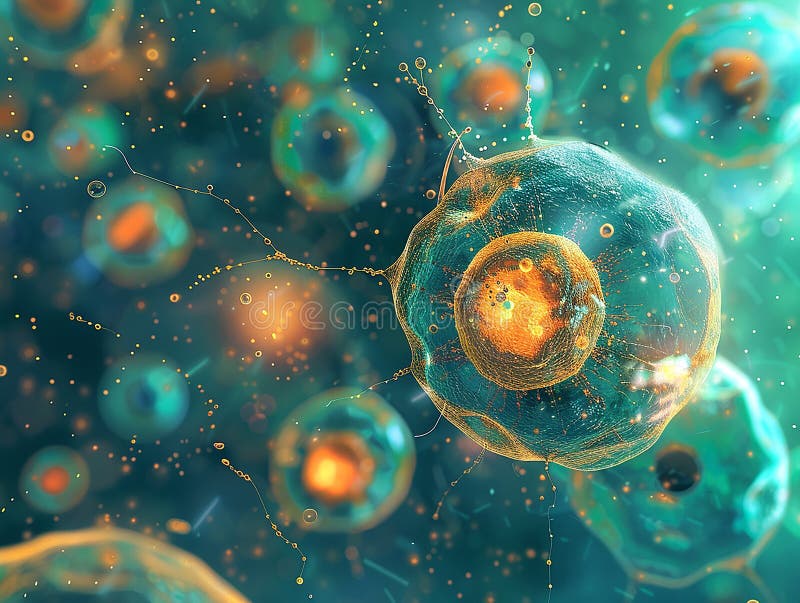 Concept Of Cell Division Mitosis Or Meiosis Stock Illustration Illustration Of Cancer Star