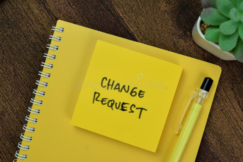 Change Request Text Quote on Card, Concept Background Stock Photo ...