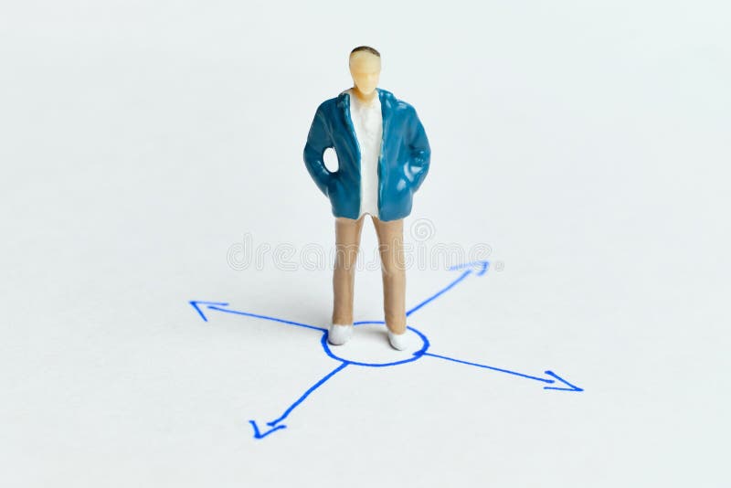 The Concept of Changing Life and Choosing a New Path Stock Photo ...