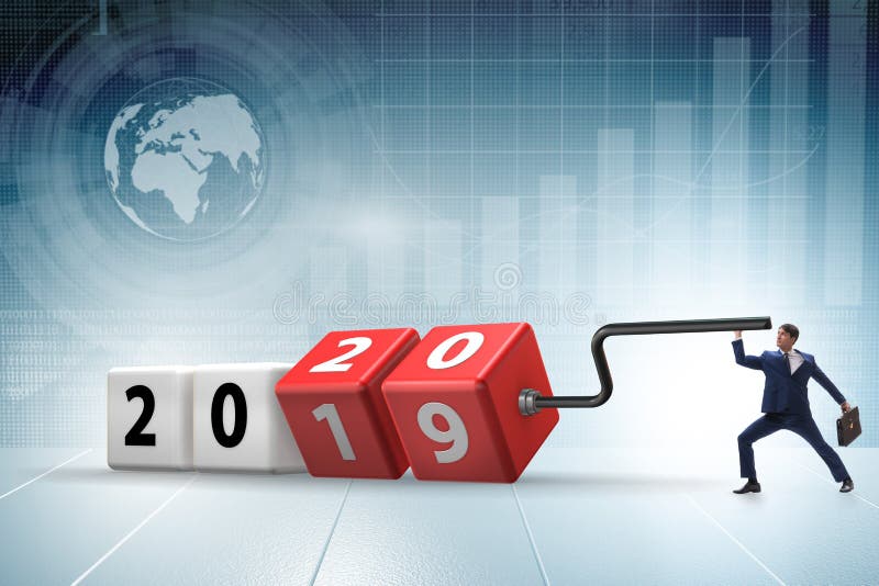 Concept of Changing Year from 2019 To 2020 Stock Image - Image of ...