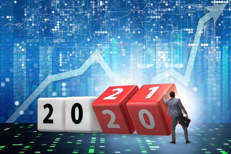 Concept of Changing Year from 2020 To 2021 Stock Illustration ...