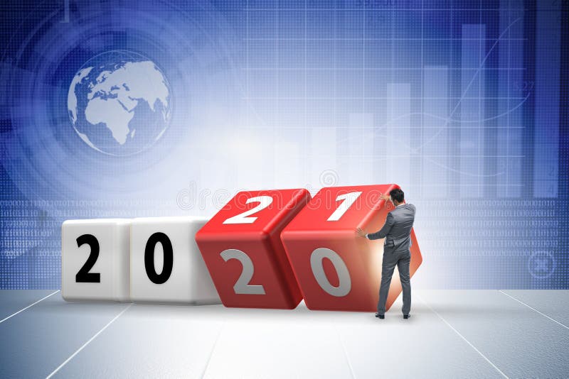 Concept of Changing Year from 2020 To 2021 Stock Image - Image of month ...