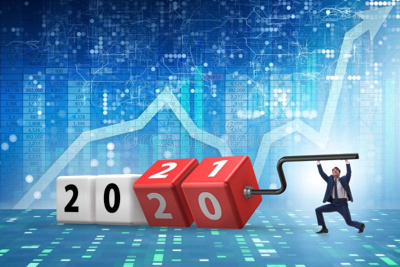 Concept of Changing Year from 2020 To 2021 Stock Image - Image of ...