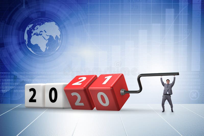 Concept of Changing Year from 2020 To 2021 Stock Photo - Image of ...
