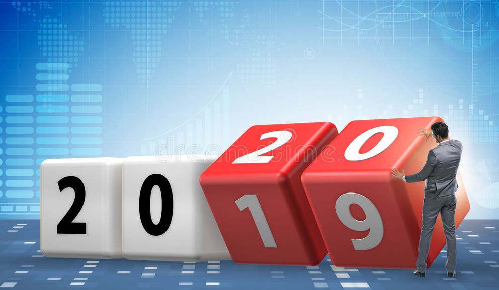 Concept of Changing Year from 2019 To 2020 Stock Photo - Image of ...