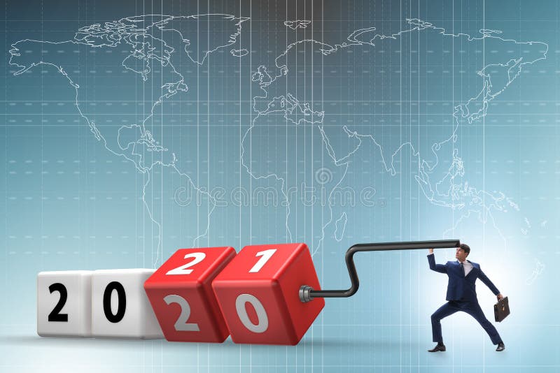 Concept of Changing Year from 2020 To 2021 Stock Photo - Image of ...