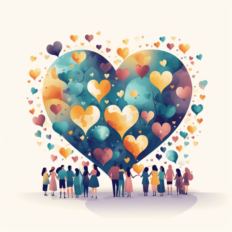 Concept of Charity Image with Abstract Diver Stock Illustration ...