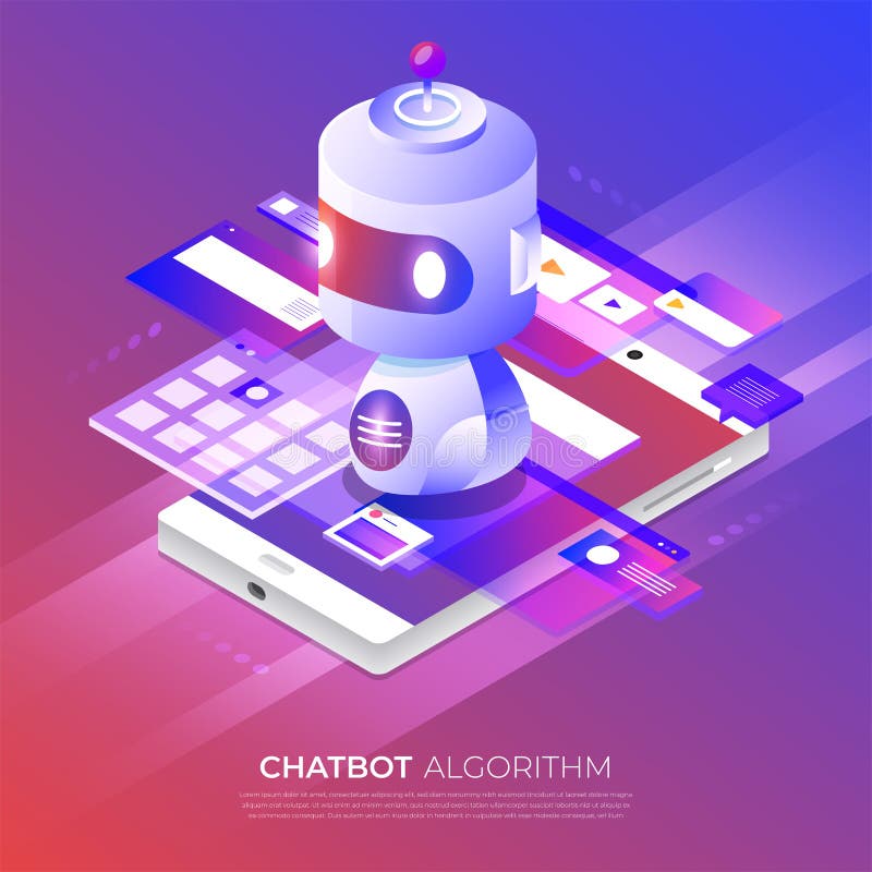 Concept Chatbot Technology stock vector. Illustration of design - 158571537