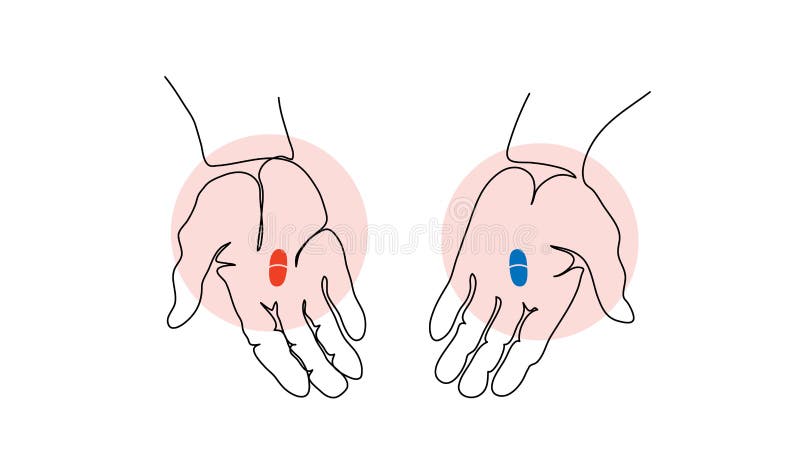 Matrix Blue Red Pill Hand Stock Illustrations – 17 Matrix Blue Red Pill ...