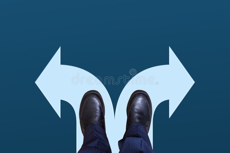 Concept choice of path stock photo. Image of transition - 335656724